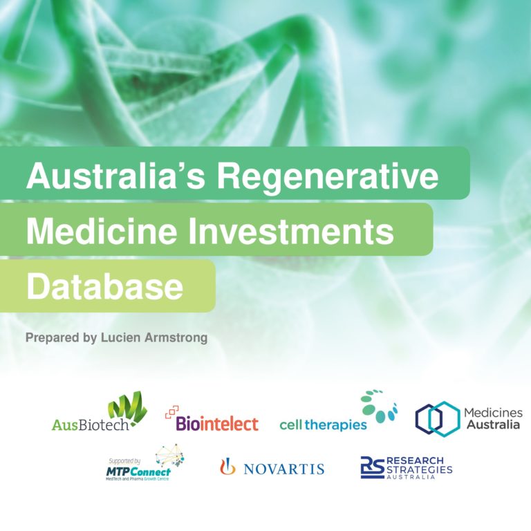 Regenerative Medicines Consortium Programme – Medicines Australia